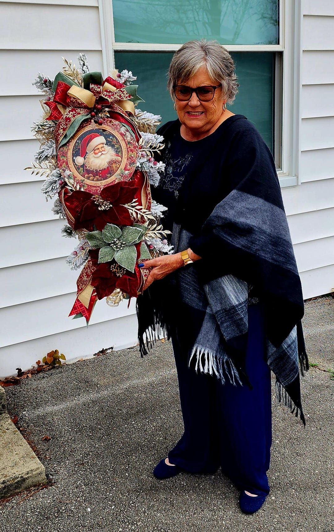 Christmas Vintage Santa Swag Ready to Ship - Etsy