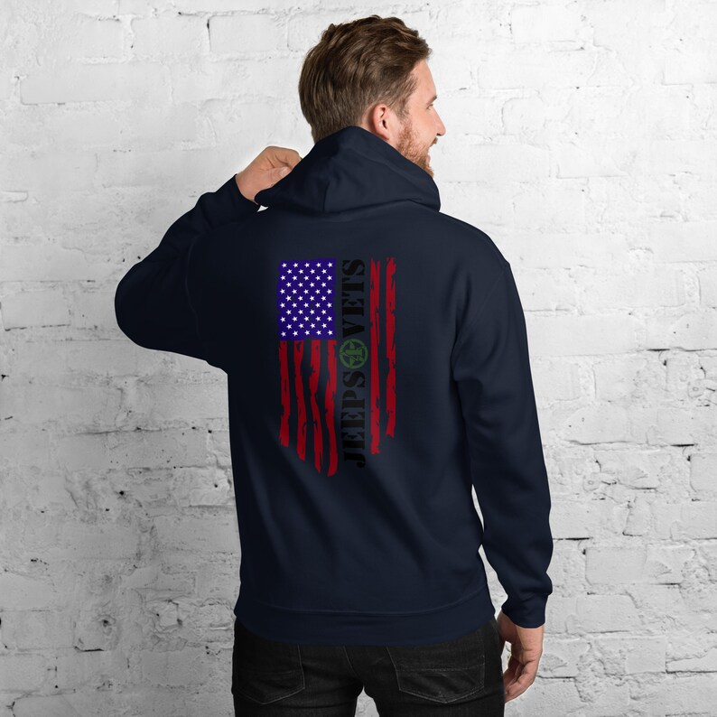 Wear Your Jeeps4vets American Flag Hoodie With Pride. All Proceeds Go ...