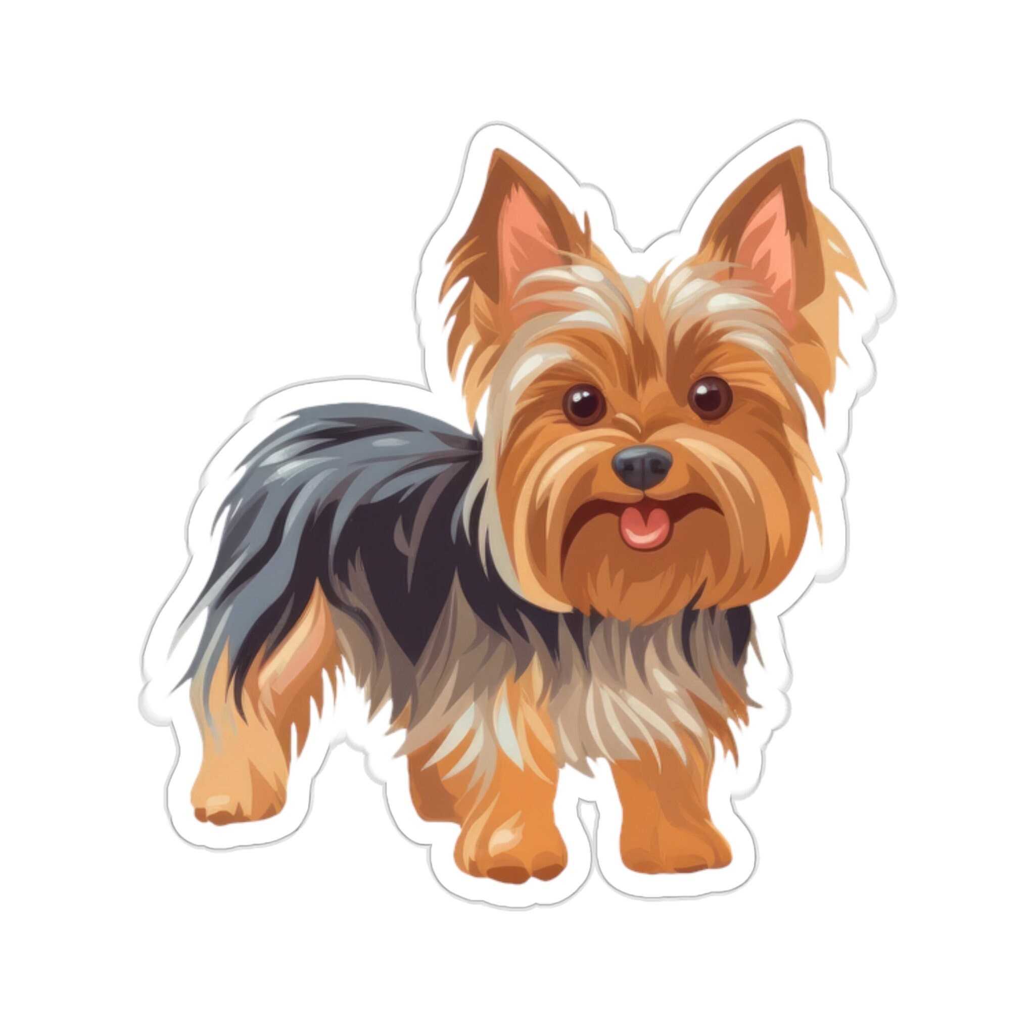 Cute Yorkie Sticker Dog Lover Gift for Her Yorkie Cute Sticker for ...