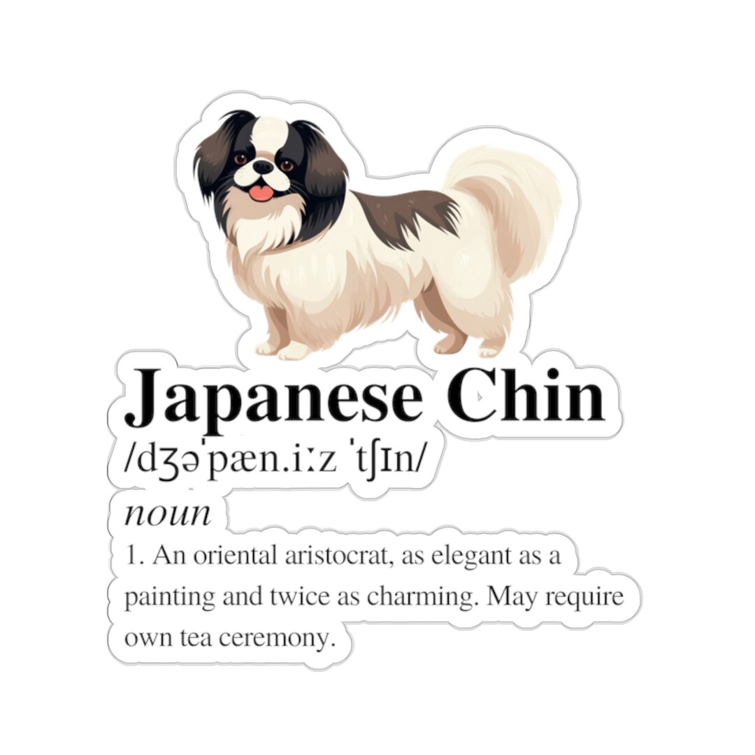 Cute Japanese Chin Sticker Dog Lover Gift for Her Japanese - Etsy