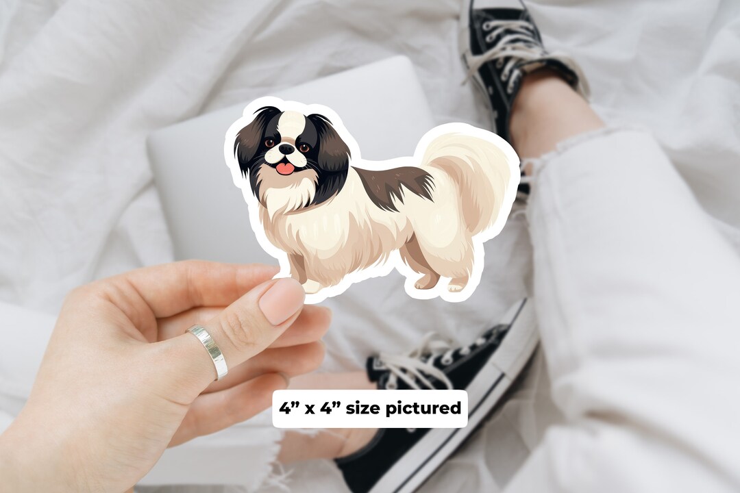 Cute Japanese Chin Sticker Dog Lover Gift for Her Japanese - Etsy