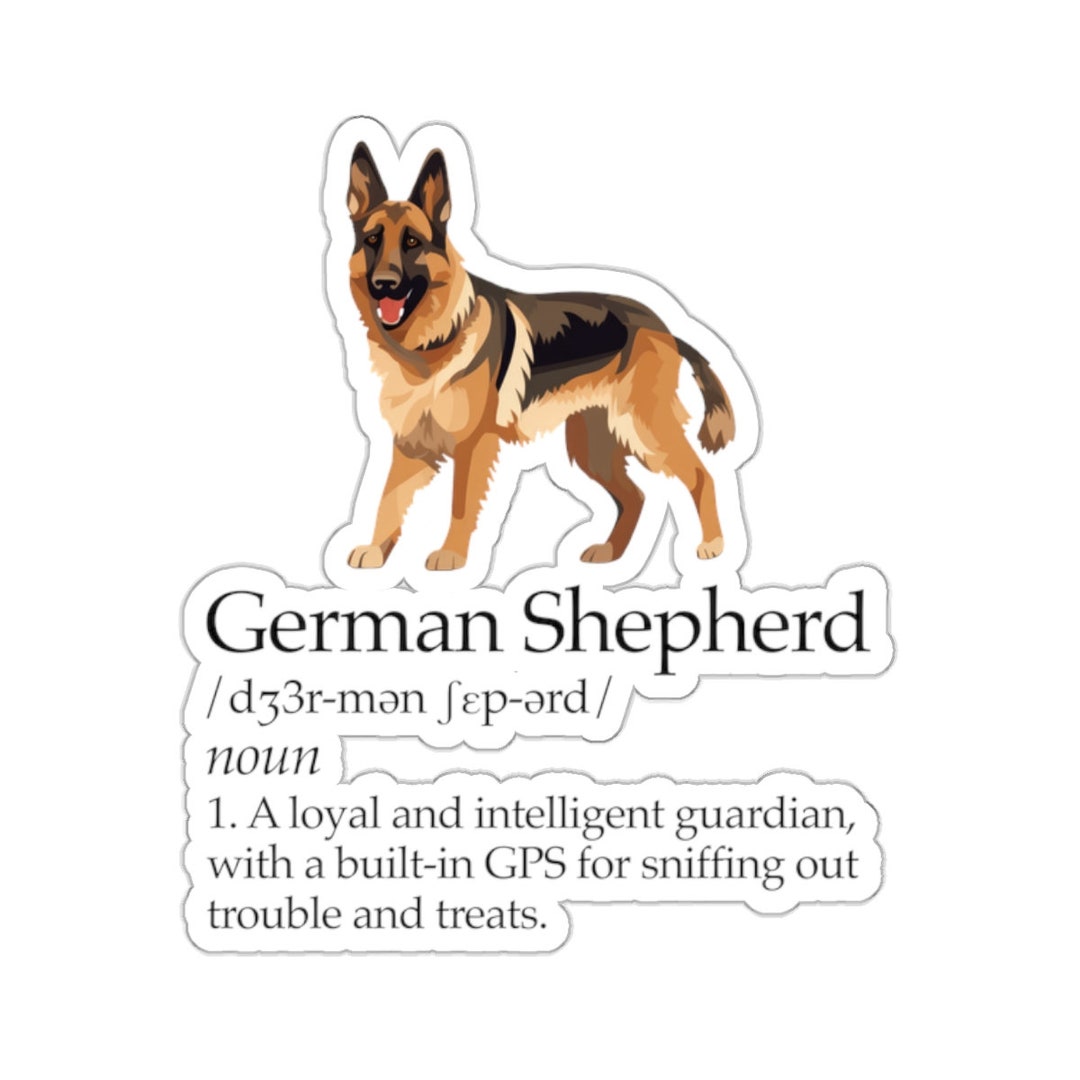 Cute German Shepherd Sticker Dog Lover Gift German Shepherd Cute ...