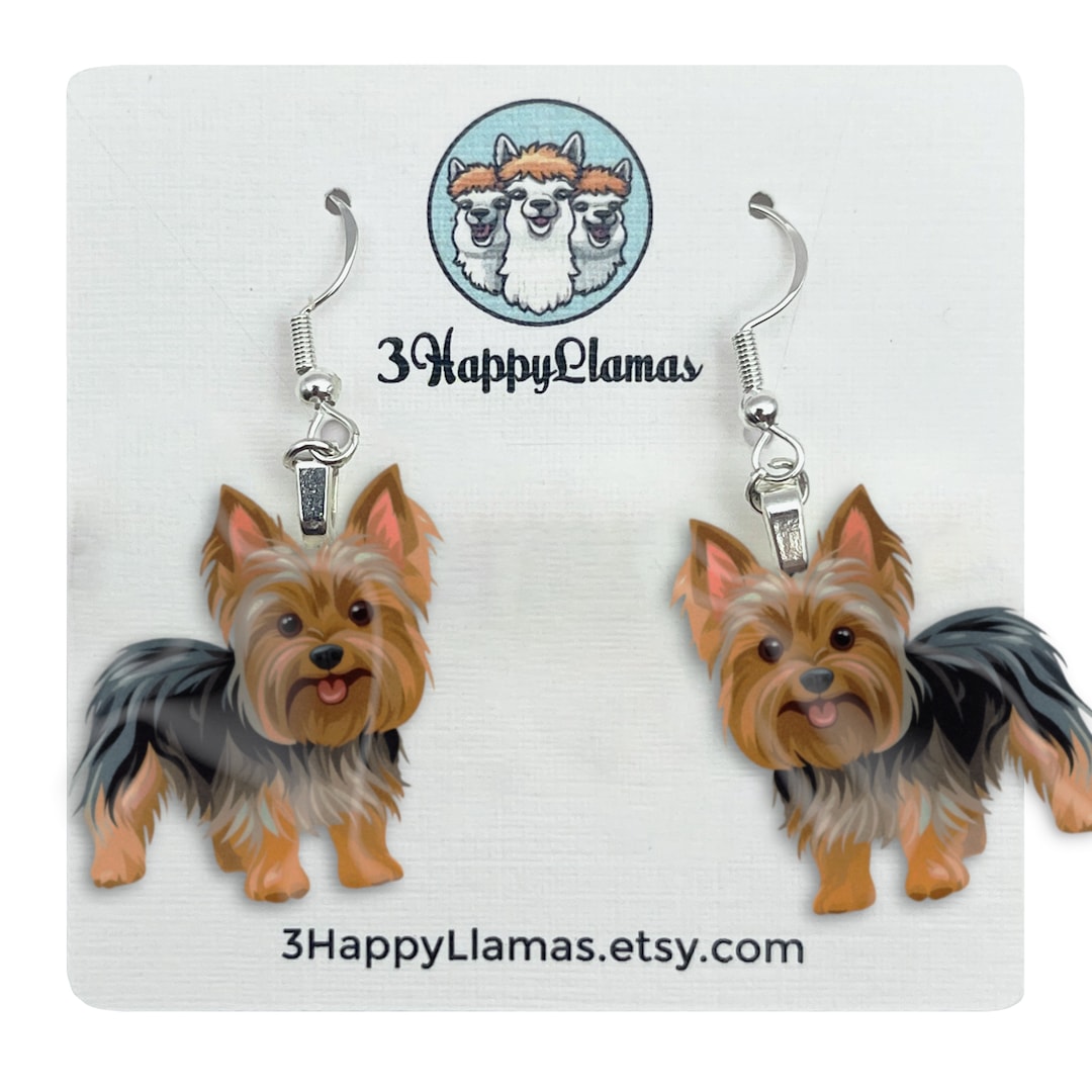 Yorkshire Terrier Earrings Yorkie Gift for Yorkie Lover Gift for Wife ...