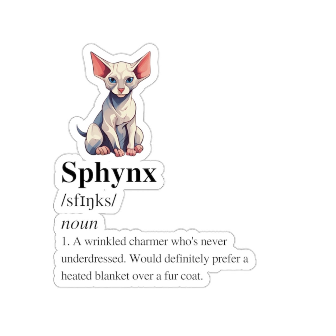Cute Sphynx Sticker Cat Lover Gift for Her Sphynx Cute Sticker for ...