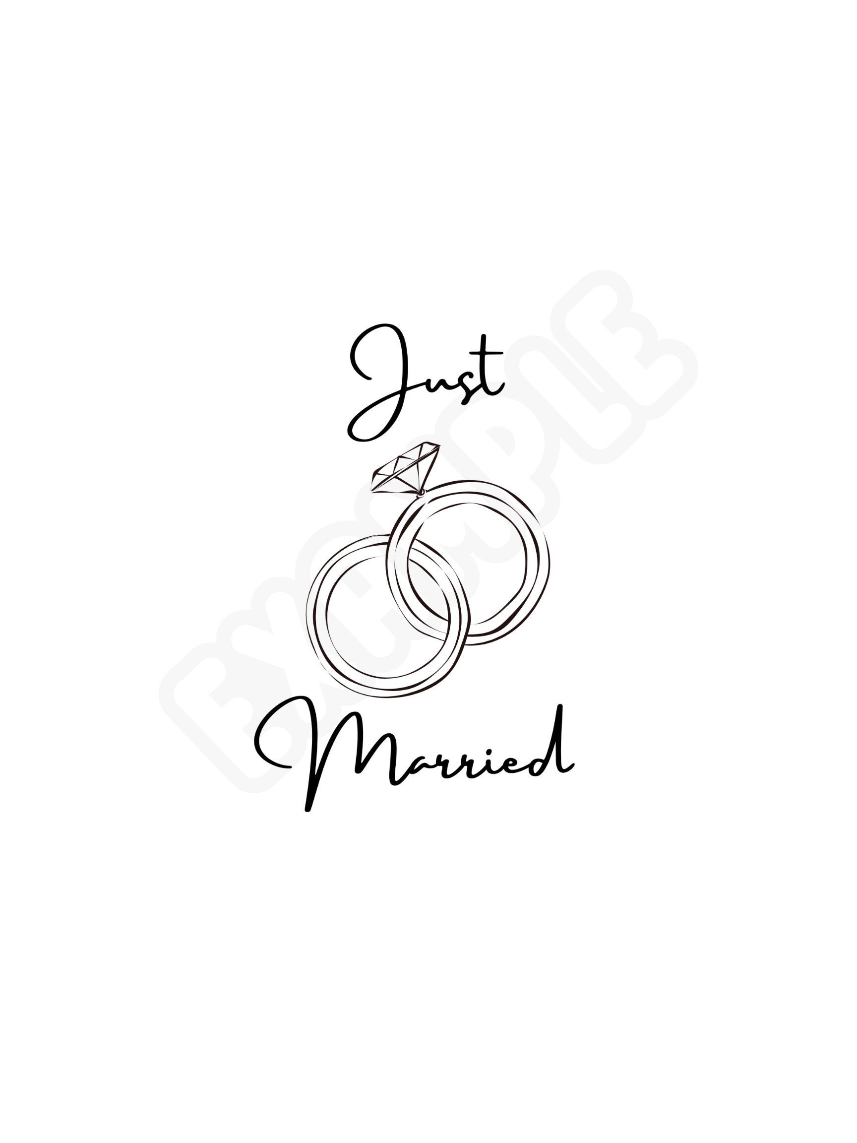 Just Married SVG, Married Couple, Love, Married, Happily Married, Wifey ...
