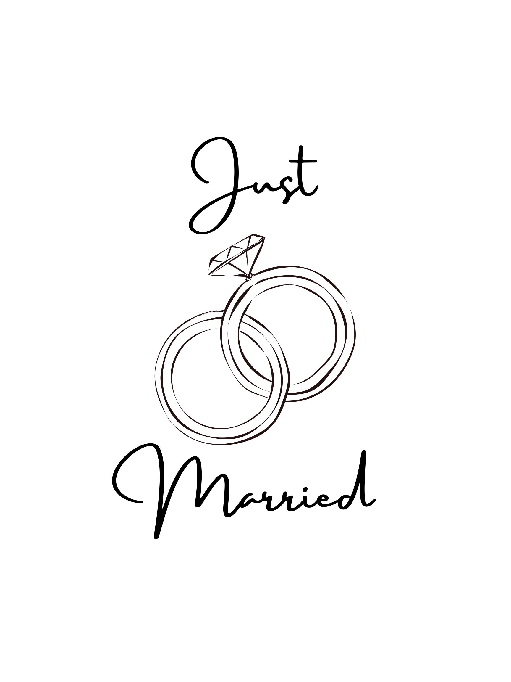Just Married SVG Married Couple Love Married Happily - Etsy