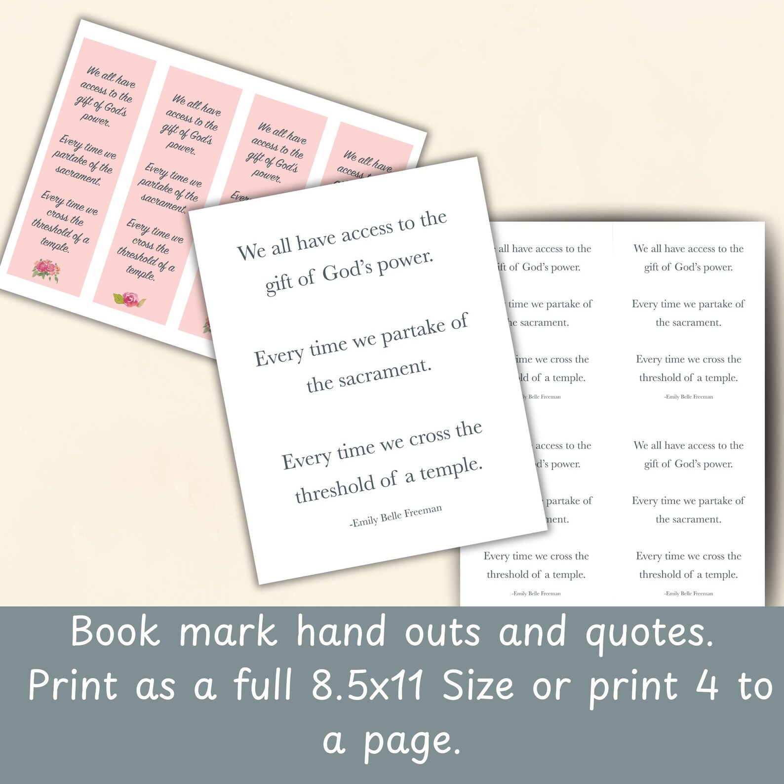 Relief Society Lesson, Emily Belle Freeman, Live up to Your Priveleges ...