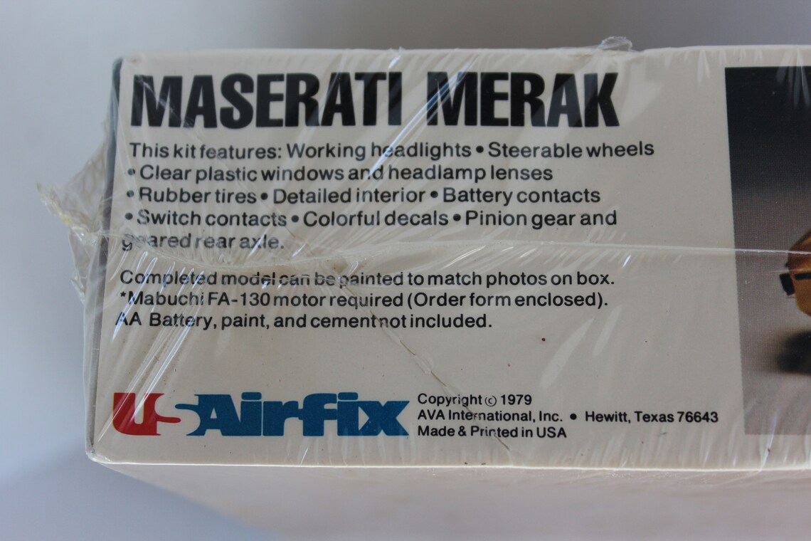 1972 Maserati Merak Model Kit - Etsy