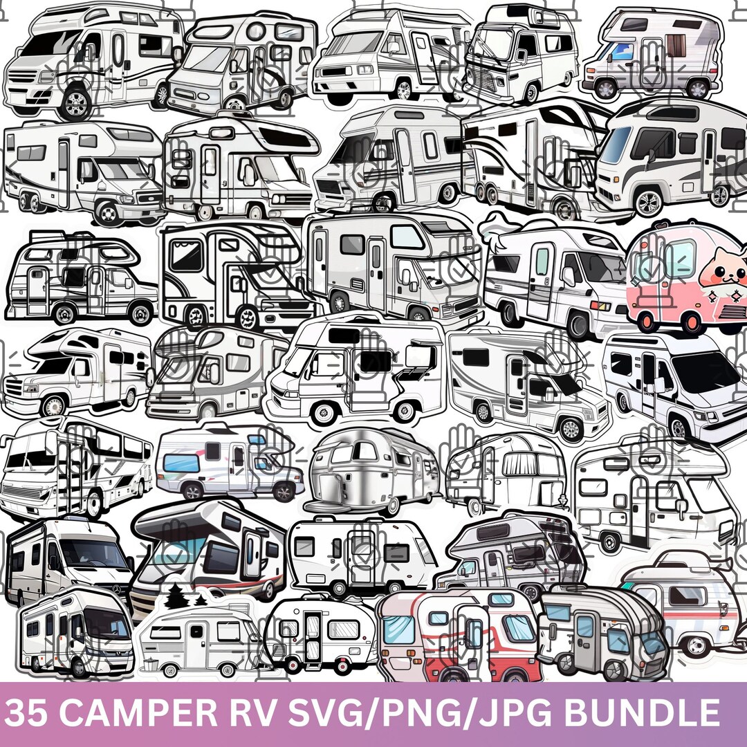 35 RV Svg Bundle 35 Camping Svg Camper Svg Camp Life Svg - Etsy