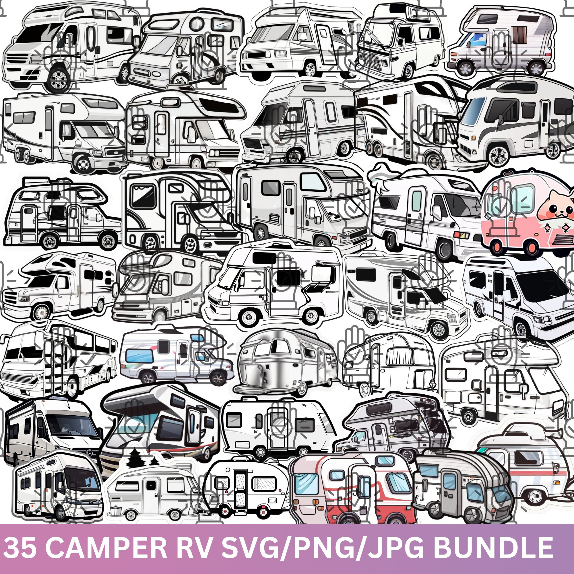 35 RV Svg Bundle 35 Camping Svg Camper Svg Camp Life Svg - Etsy
