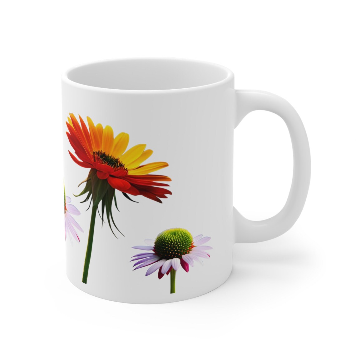 Floral Design Mug Printed Floral Mugs Wildflower Design Mugs - Etsy UK