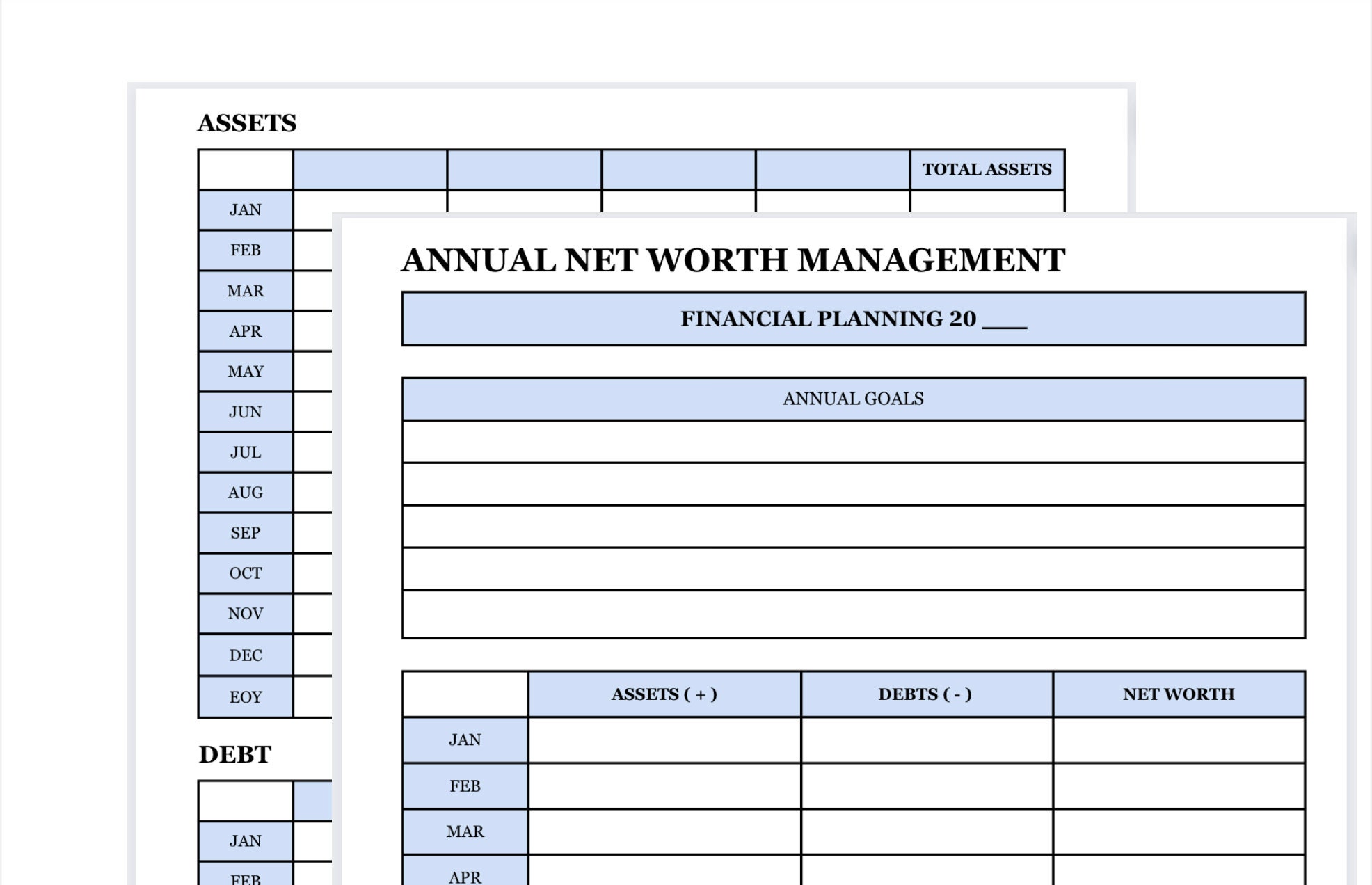 Net Worth Tracker (printable) - Etsy
