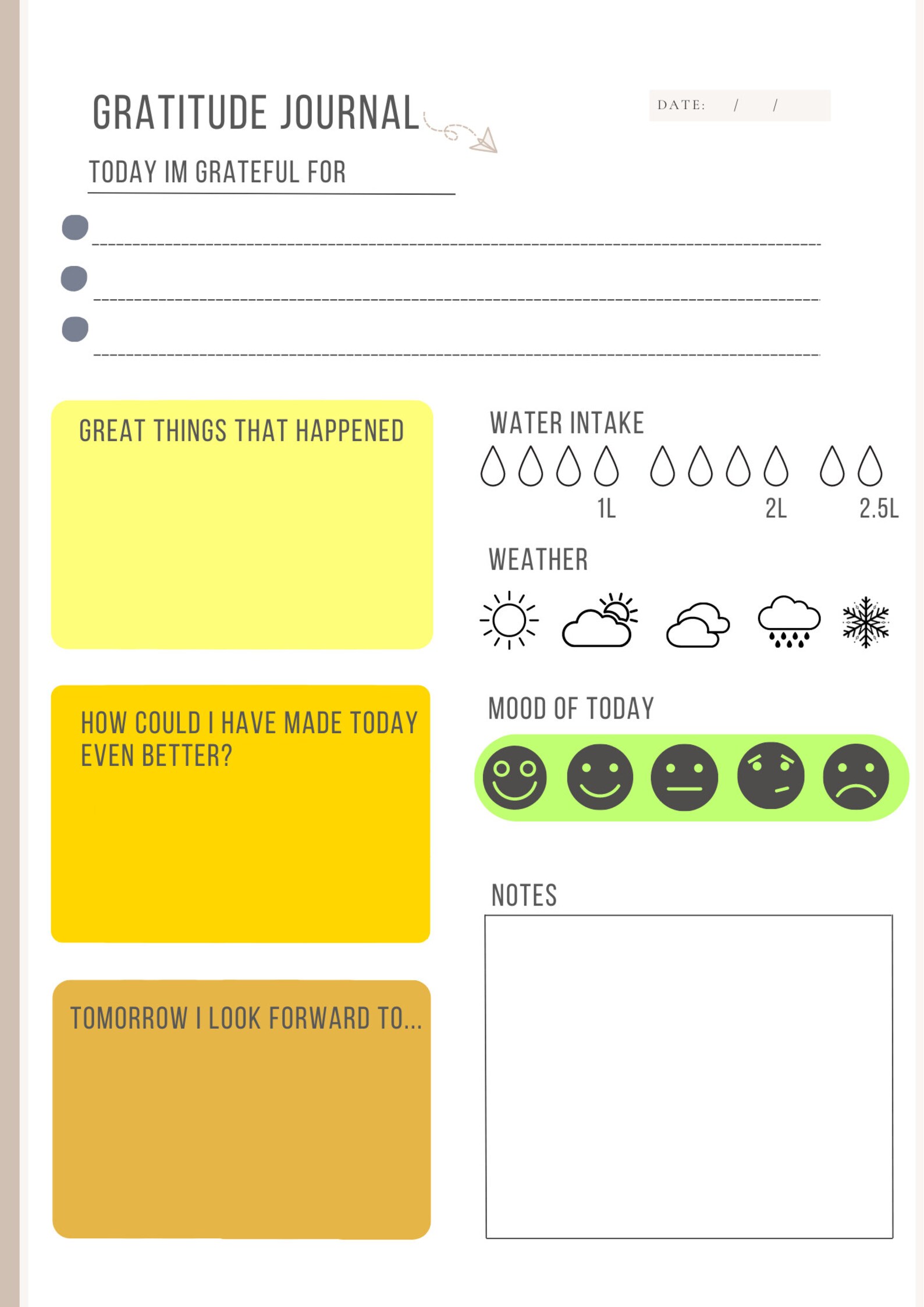 5-weeks Habit Tracker, Self-improvement Challenge 2.0, Daily Planning ...
