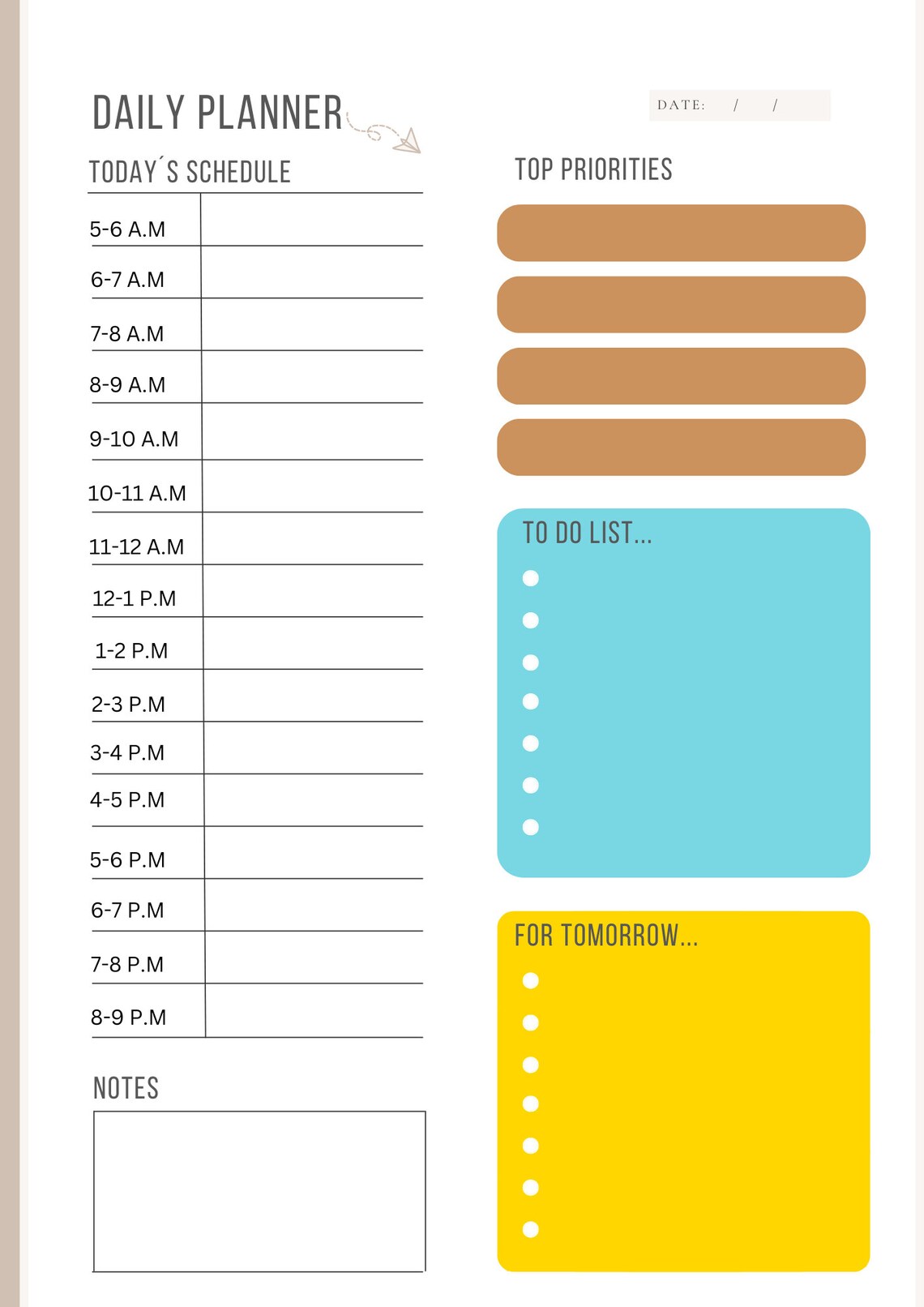 5-weeks Habit Tracker, Self-improvement Challenge 2.0, Daily Planning ...