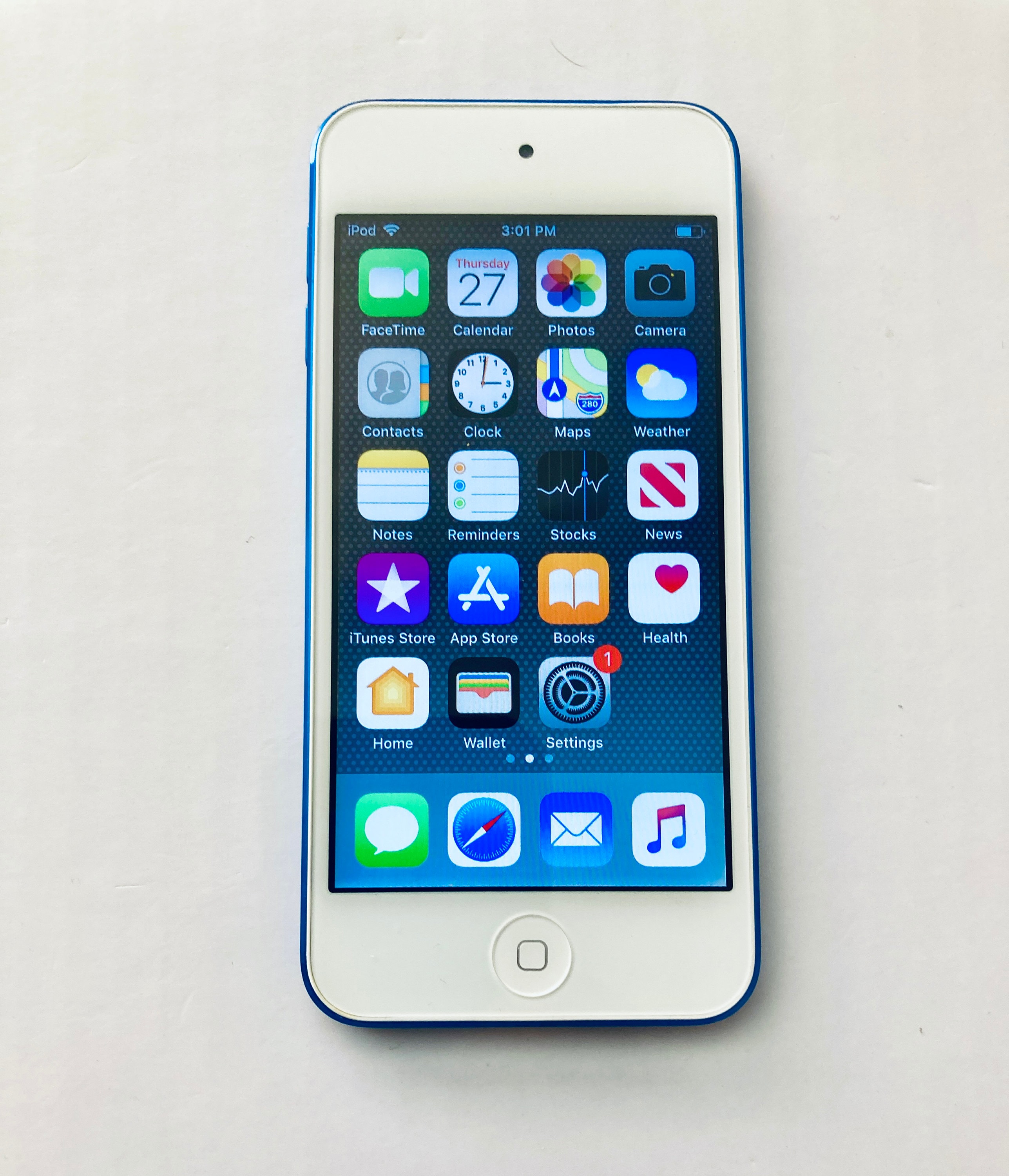 Blue Ipod Touch 6th Generation