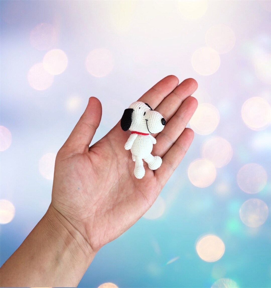 Crochet Snoopy Miniature: Handmade Amigurumi Snoopy - Etsy