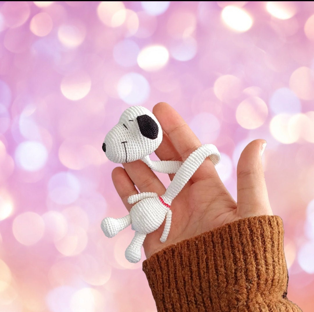 Crochet Snoopy Miniature Snoopy Amigurumi Knit Snoopy Bag - Etsy
