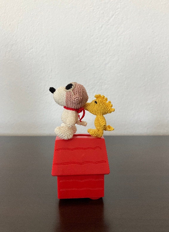 Crochet Snoopy and Woodstock Set Miniature Snoopy Amigurumi Woodstock ...