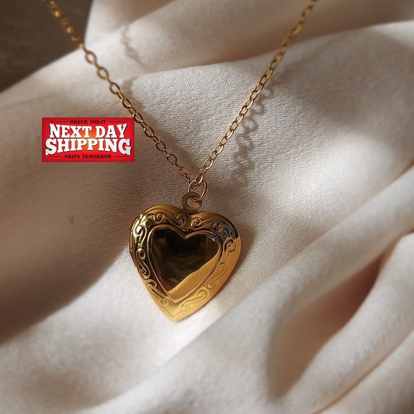 Small Heart Locket - Etsy