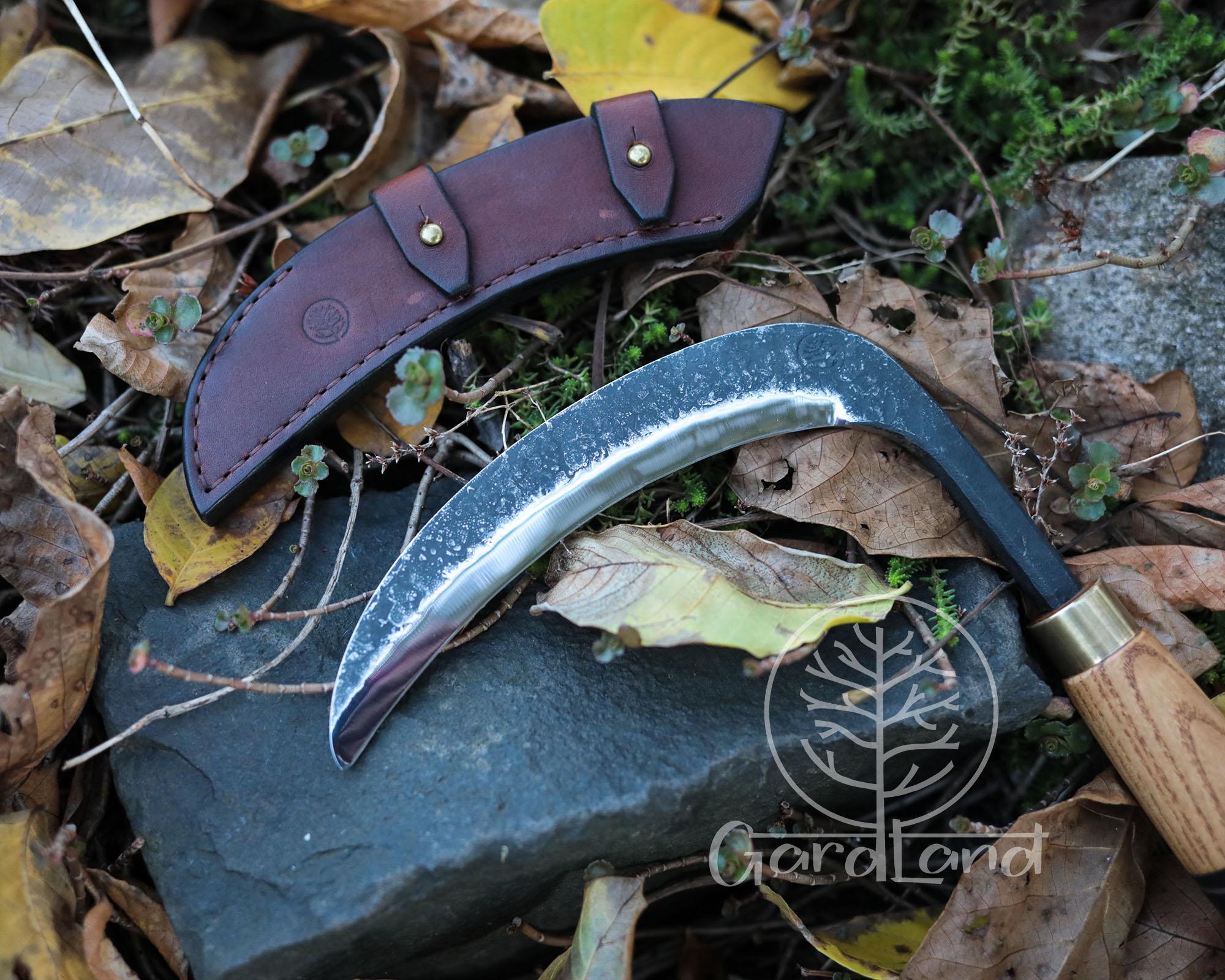 Hand Forged Billhook, Camping Machete, Razor Sharp Blade, Hand Forged ...