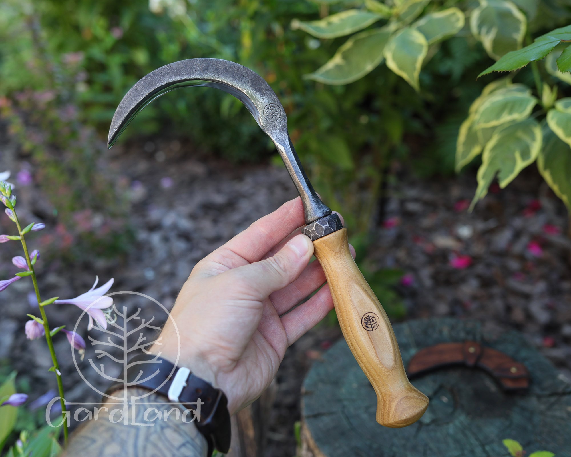 Forged Sickle Handmade Sickle Hardened Steel Gardener's Tool Garden ...