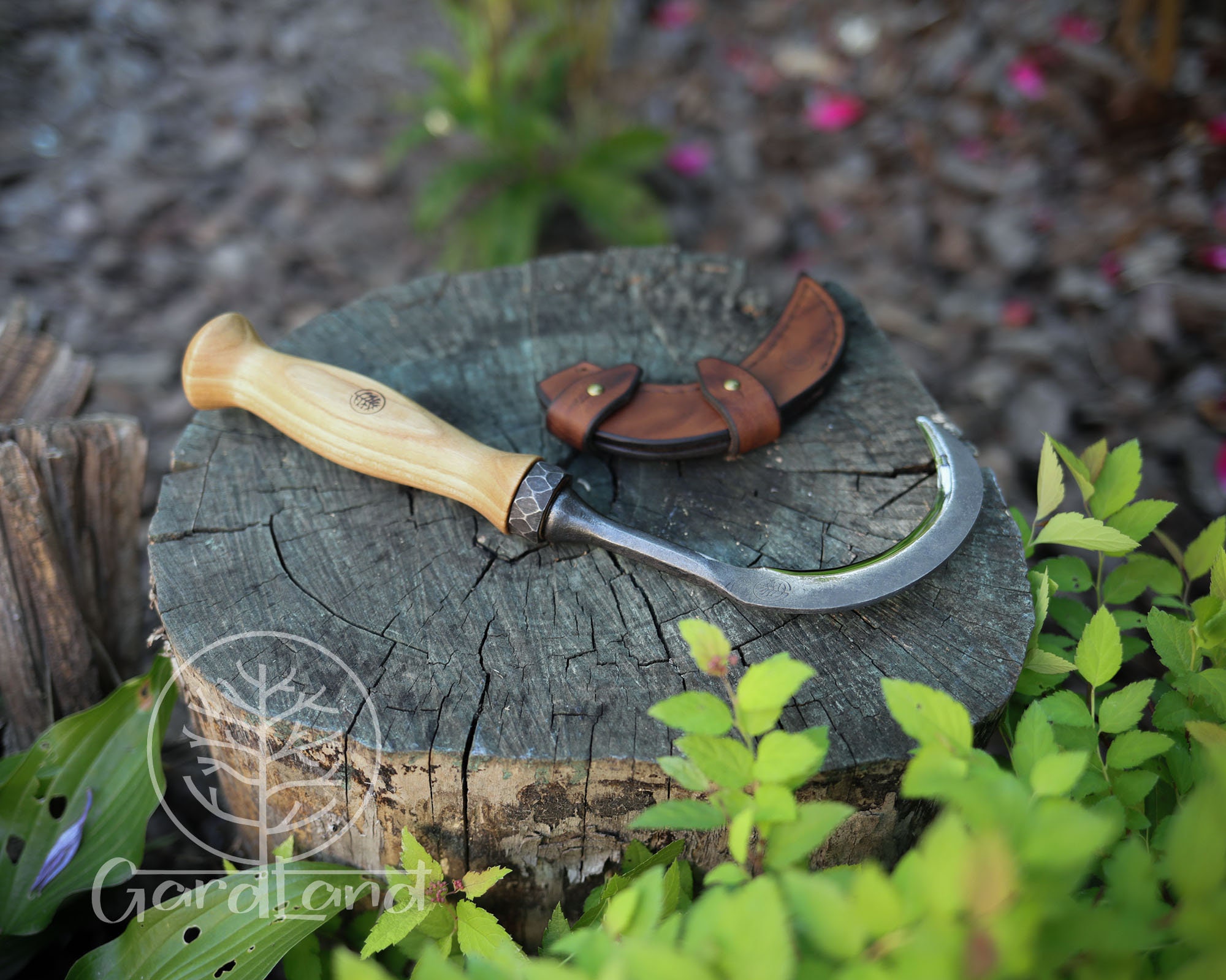 Forged Sickle | Handmade Sickle | Hardened Steel | Gardener's Tool ...