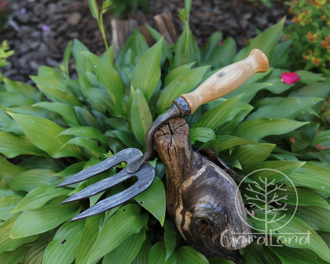 Forged Fork | Garden Tools | Hand Fork | Gift for Mom | - Etsy