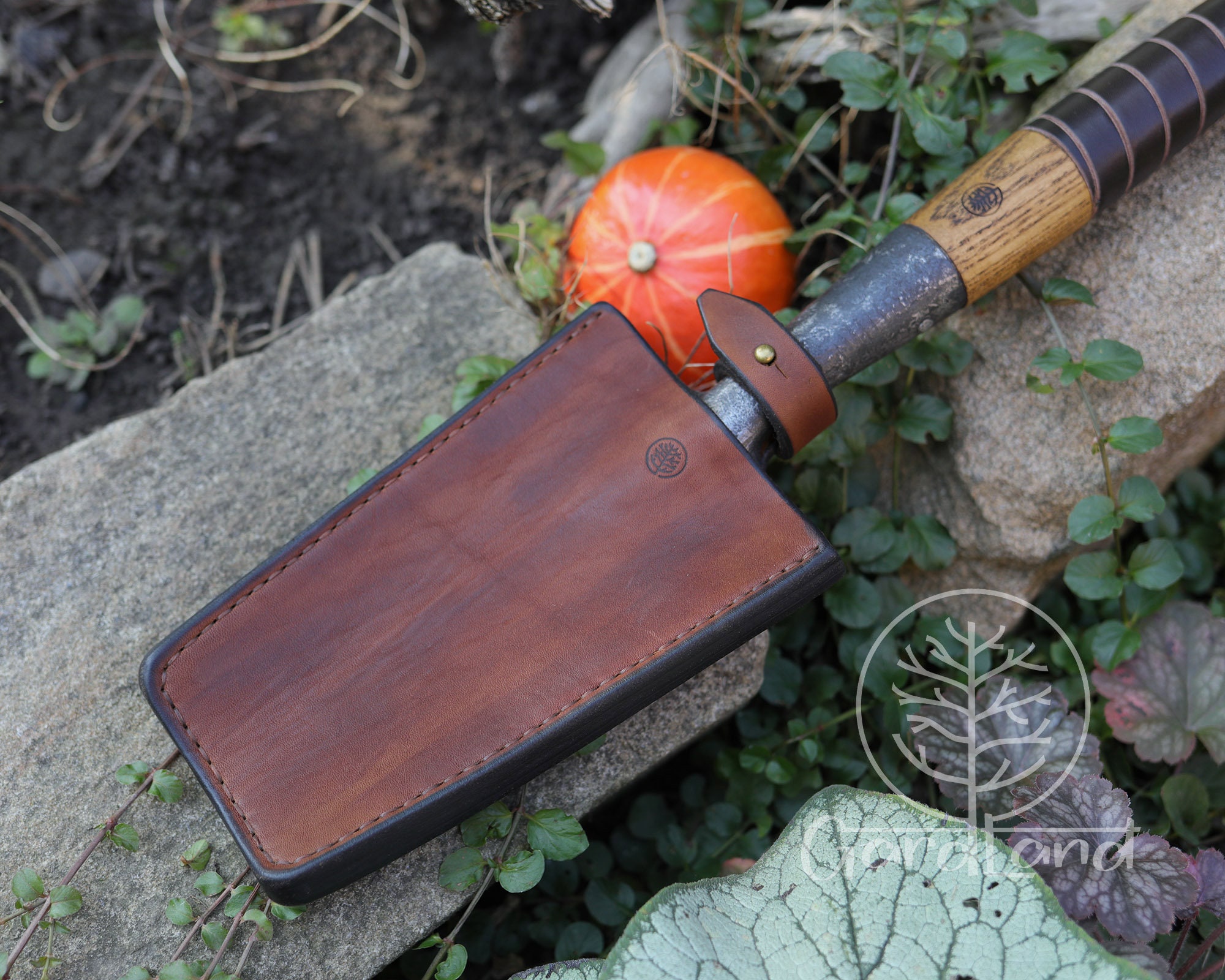 Hand Forged T-handle Flat Shovel Shovel Handle Shovel Spade Gardening ...