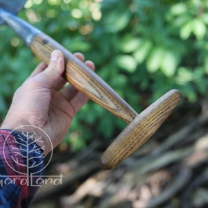 T Handle Garden Spade, Handmade Forged Garden Shovel, Garden Tools ...