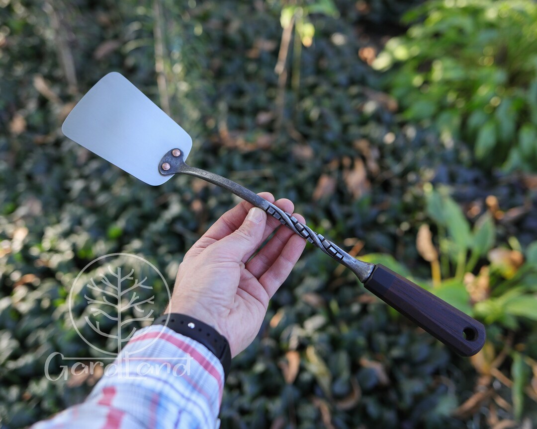 Hand Forged Flat Stainless Steel Spatula for Frying | Frying Spatula ...