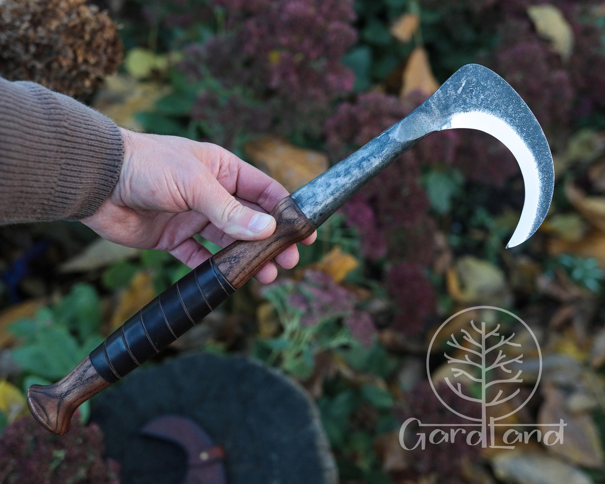 Handmade Forged Billhook | Long Handle Brush Cutter | Traditional ...