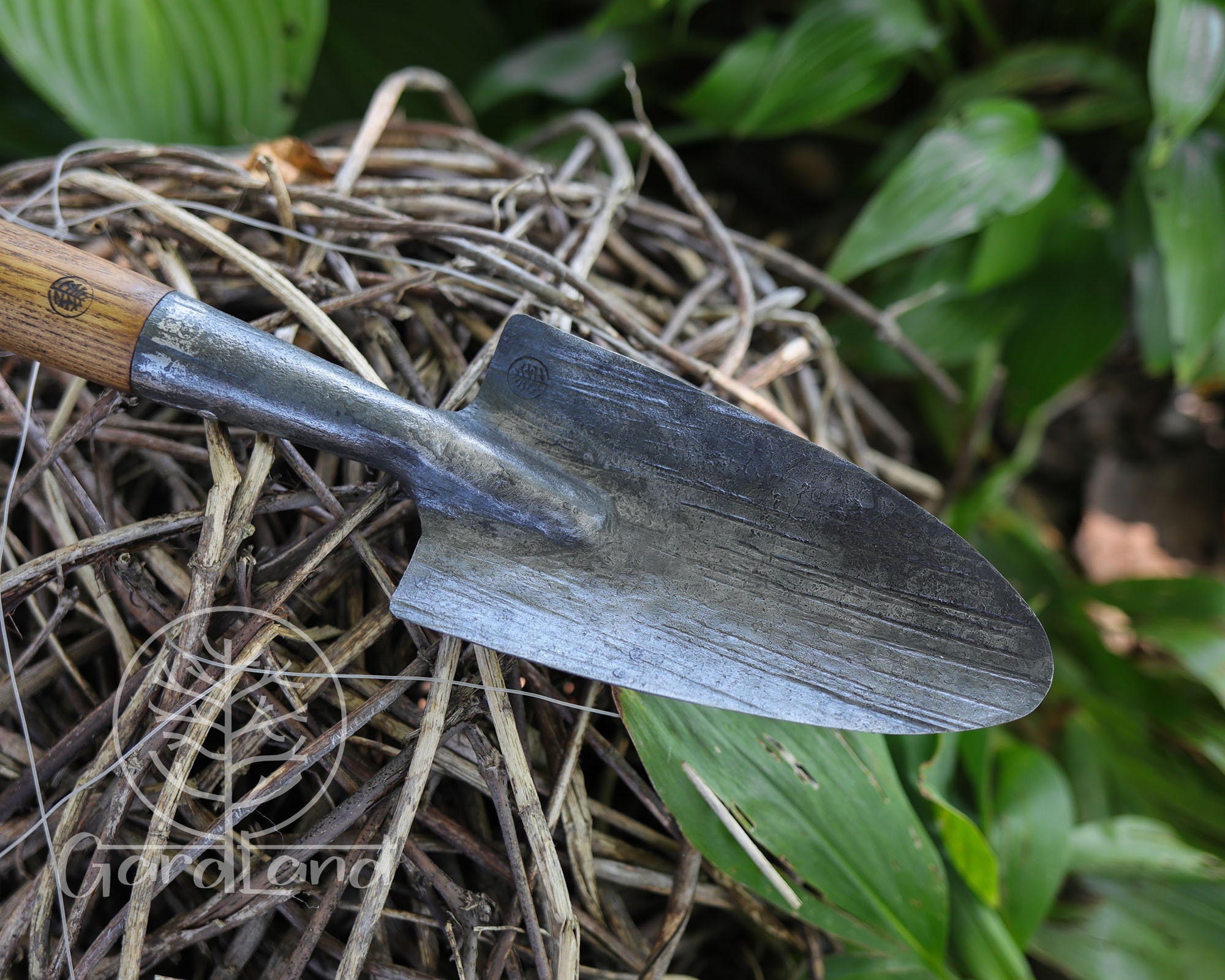 T Handle Garden Spade, Handmade Forged Garden Shovel, Garden Tools ...