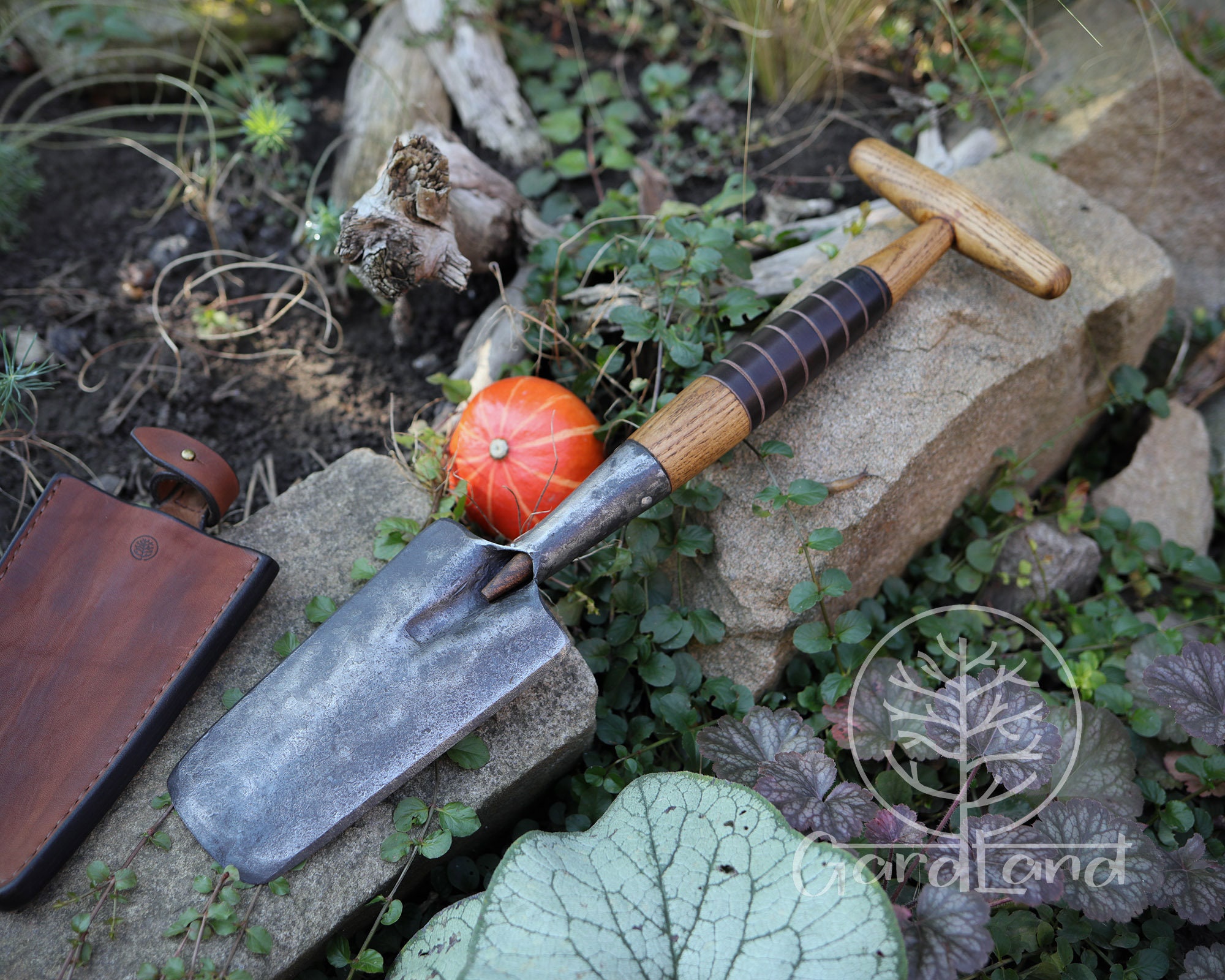 Hand Forged T-handle Flat Shovel Shovel Handle Shovel Spade Gardening ...