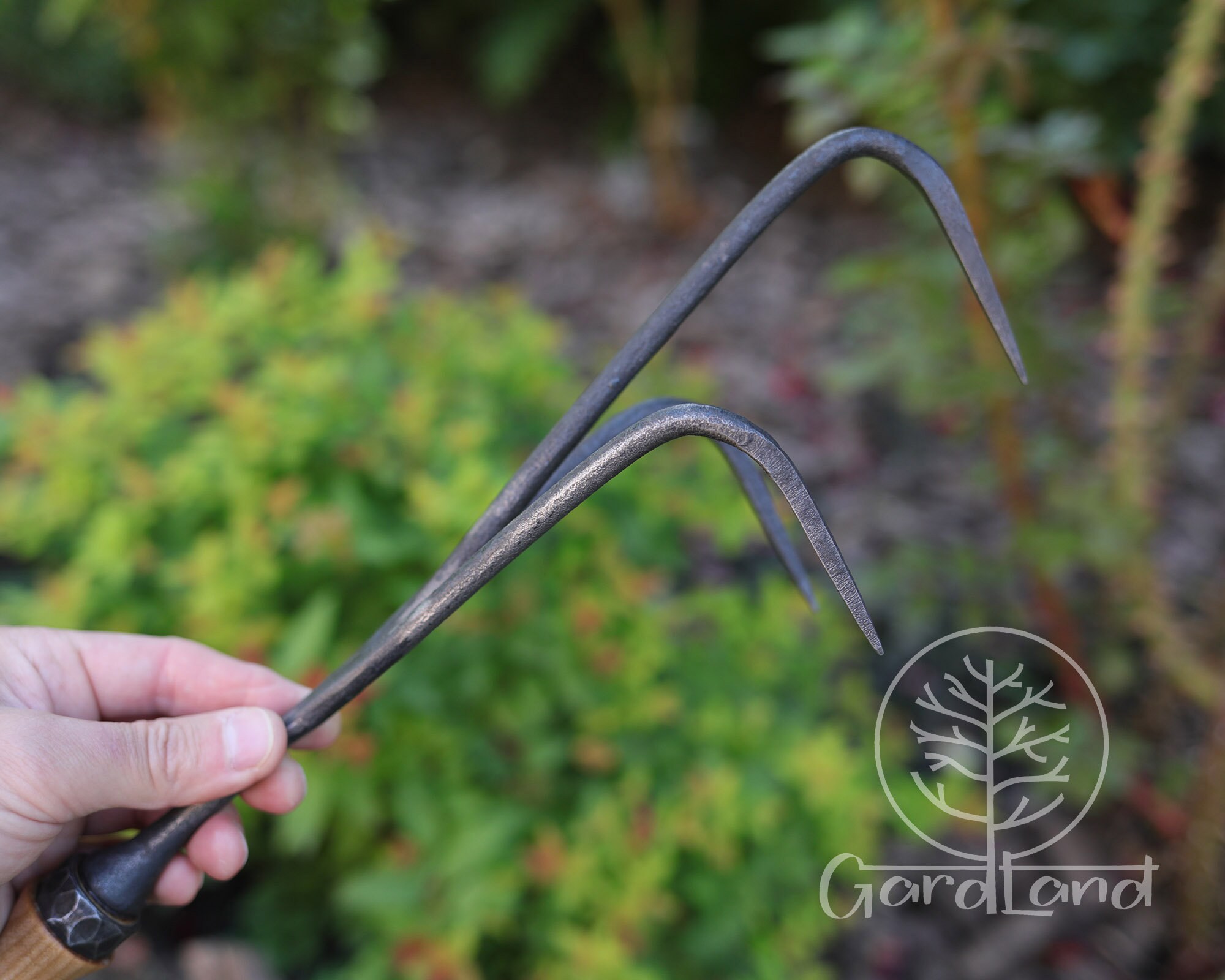 Hand Garden Cultivator Hand Forged Garden Tool Hand Rake Garden ...