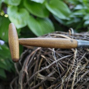 T Handle Garden Spade, Handmade Forged Garden Shovel, Garden Tools ...