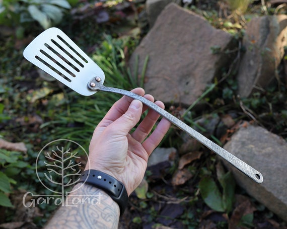 Leaky Frying Shovel With Metal Handle Metal Spatula Flat Spatula Chef Craft Stainless Steel Spatula BBQ Tools Grilling Etsy