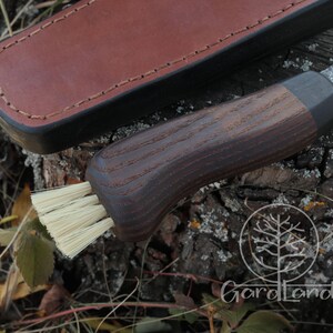 Handcrafted Carbon Steel Mushroom Knife With Leather Sheath ...