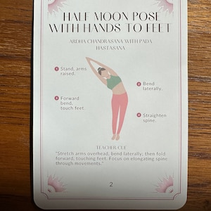 Yoga Pose Cards: 26 Postures Guide - Printable PDF, At-home Hot Yoga ...