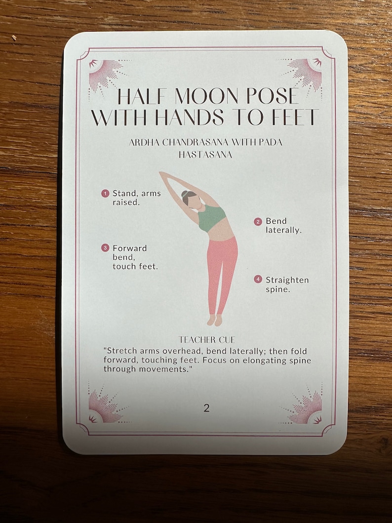 Yoga Pose Cards: 26 Postures Guide - Printable PDF, At-home Hot Yoga ...