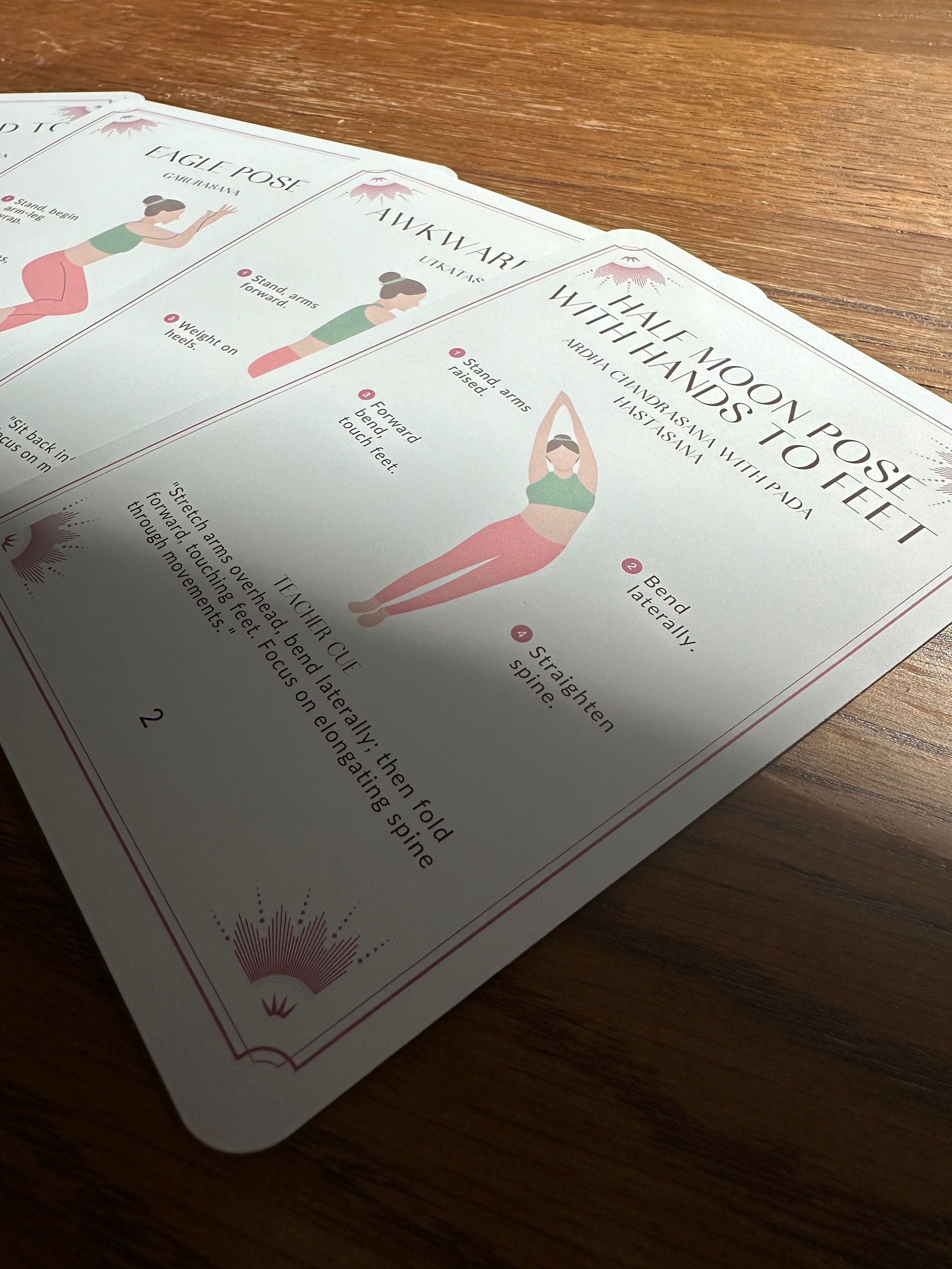 Yoga Pose Cards: 26 Postures Guide - Printable PDF, At-home Hot Yoga ...