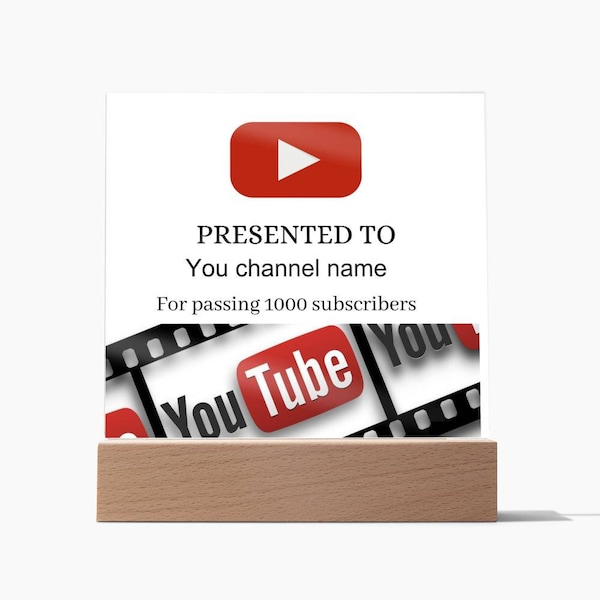 Fake Youtube Play Button - Etsy