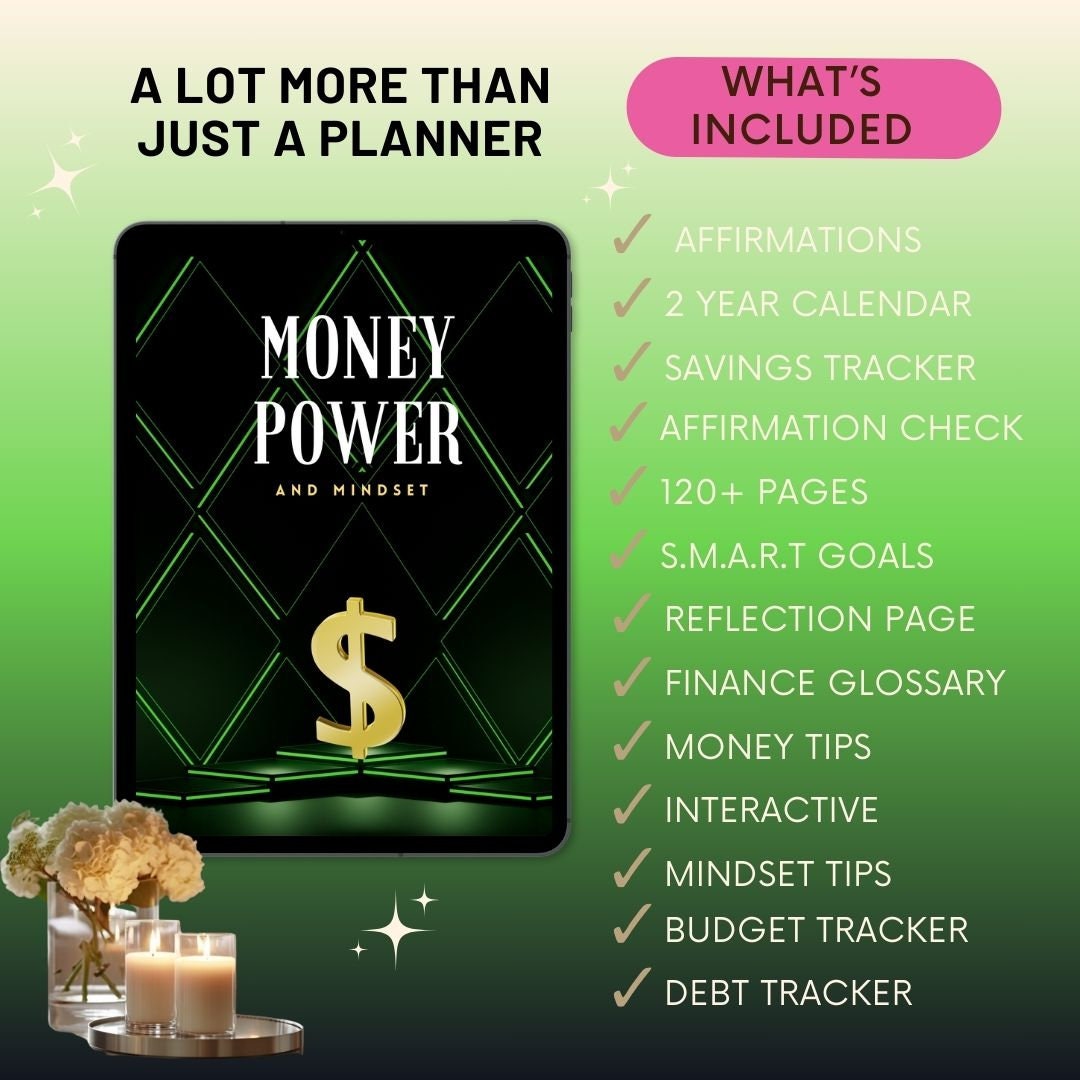 Money Power and Mindset, Millionaire Mindset, Financial Planner, Easy ...