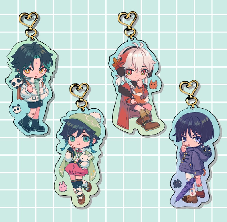 GENSHIN Anemo Boys Charm - Etsy