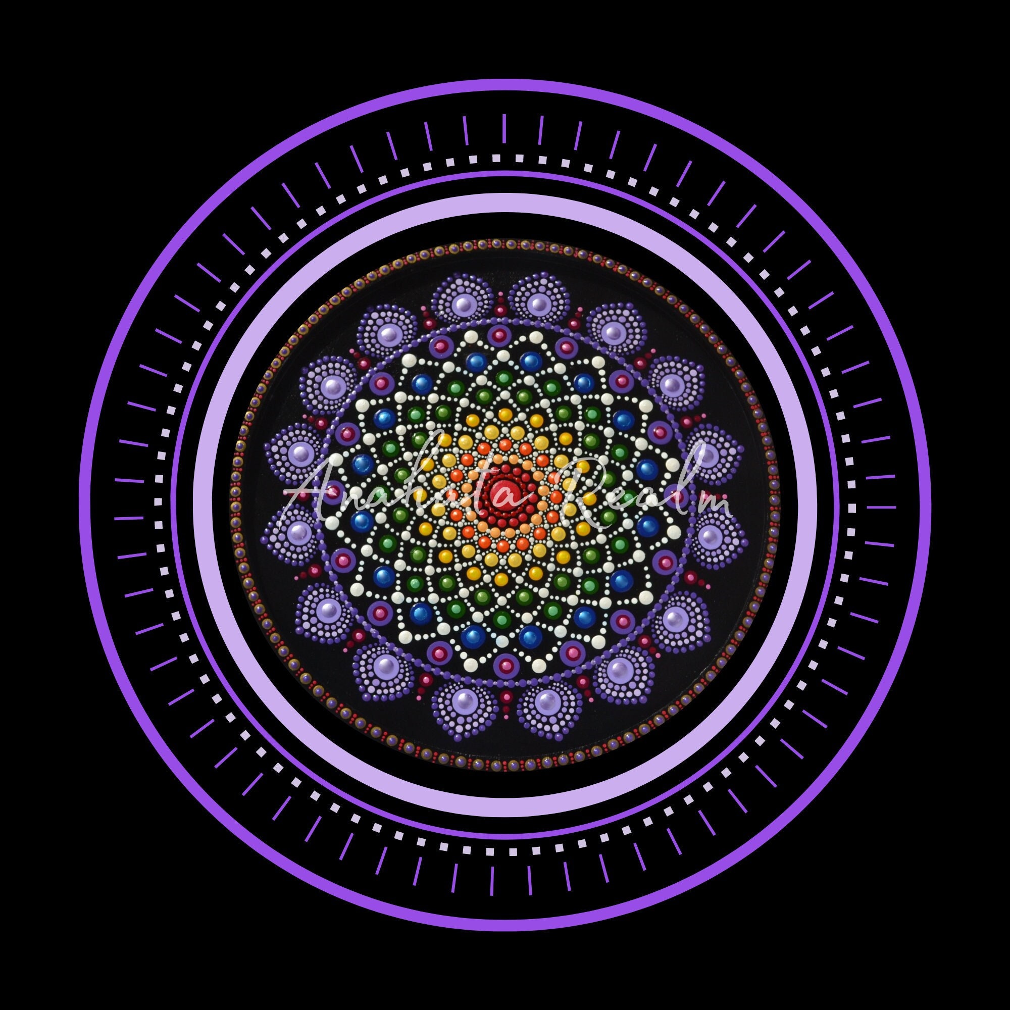 Seven Chakras Song of Harmony Mandala, Digital Download. Sacred ...