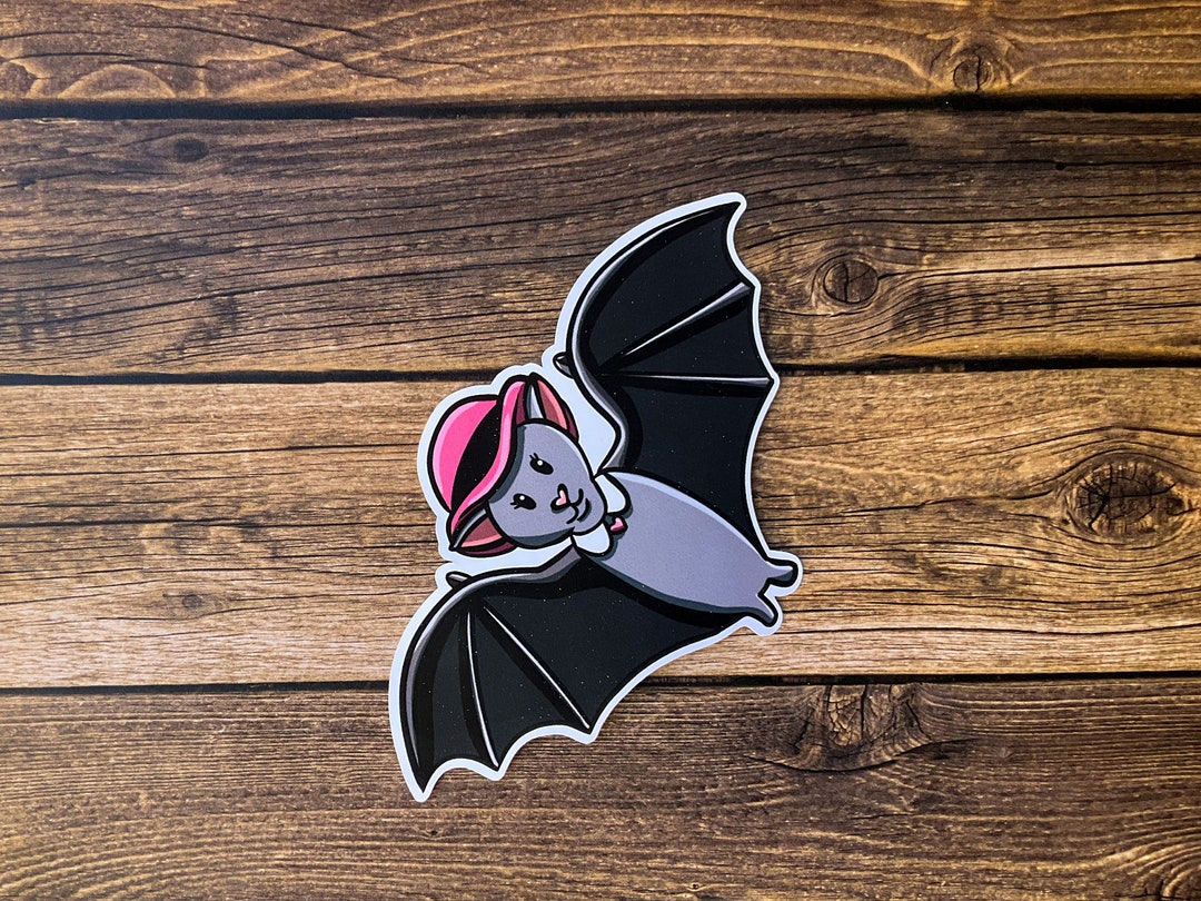 Cute Bat Sticker, Bat Sticker, Laptop Decal, Water Bottle Sticker ...