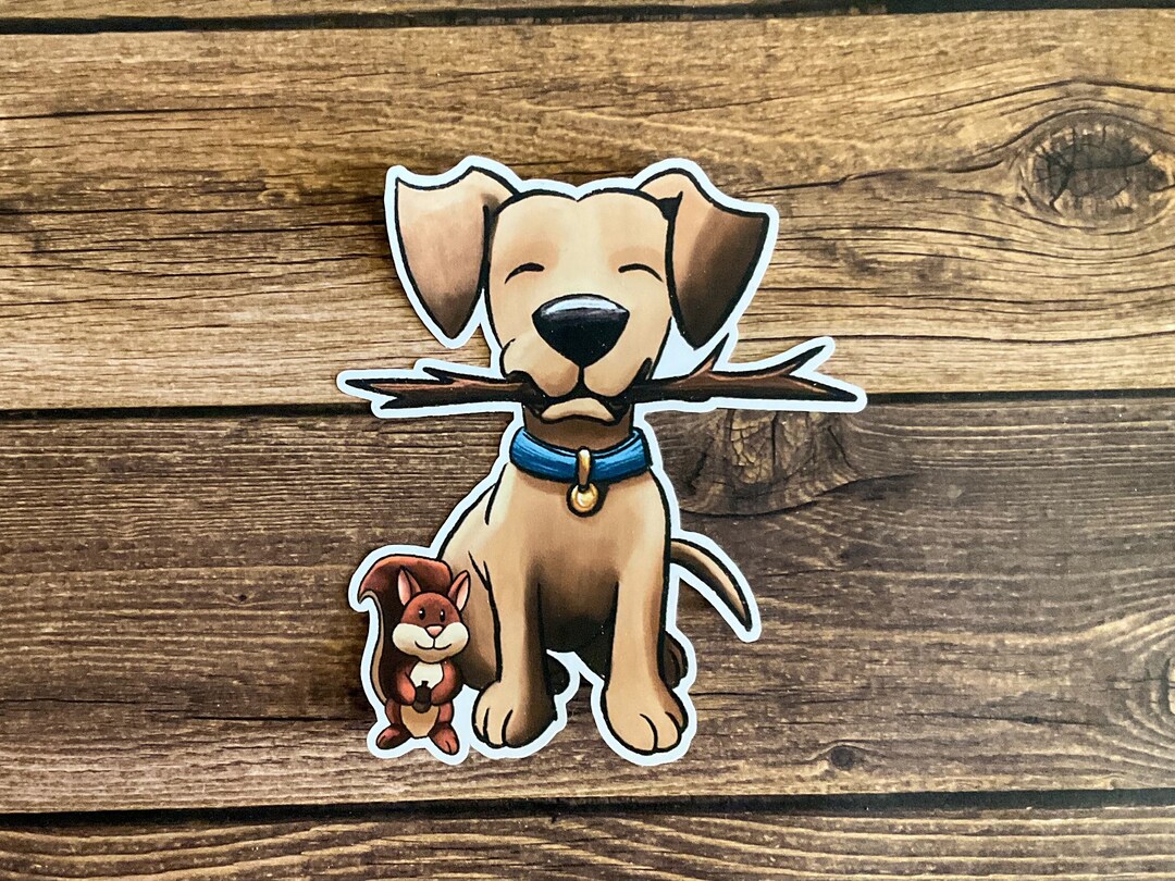 Cute Dog Sticker, Furry Friend, Puppy Sticker, Dog Mom Sticker, Water ...
