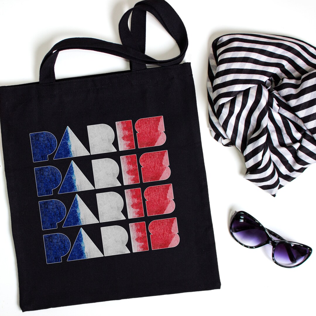 Stylish Paris Tote Bag for Your Paris Vacation; Minimalist Style ...