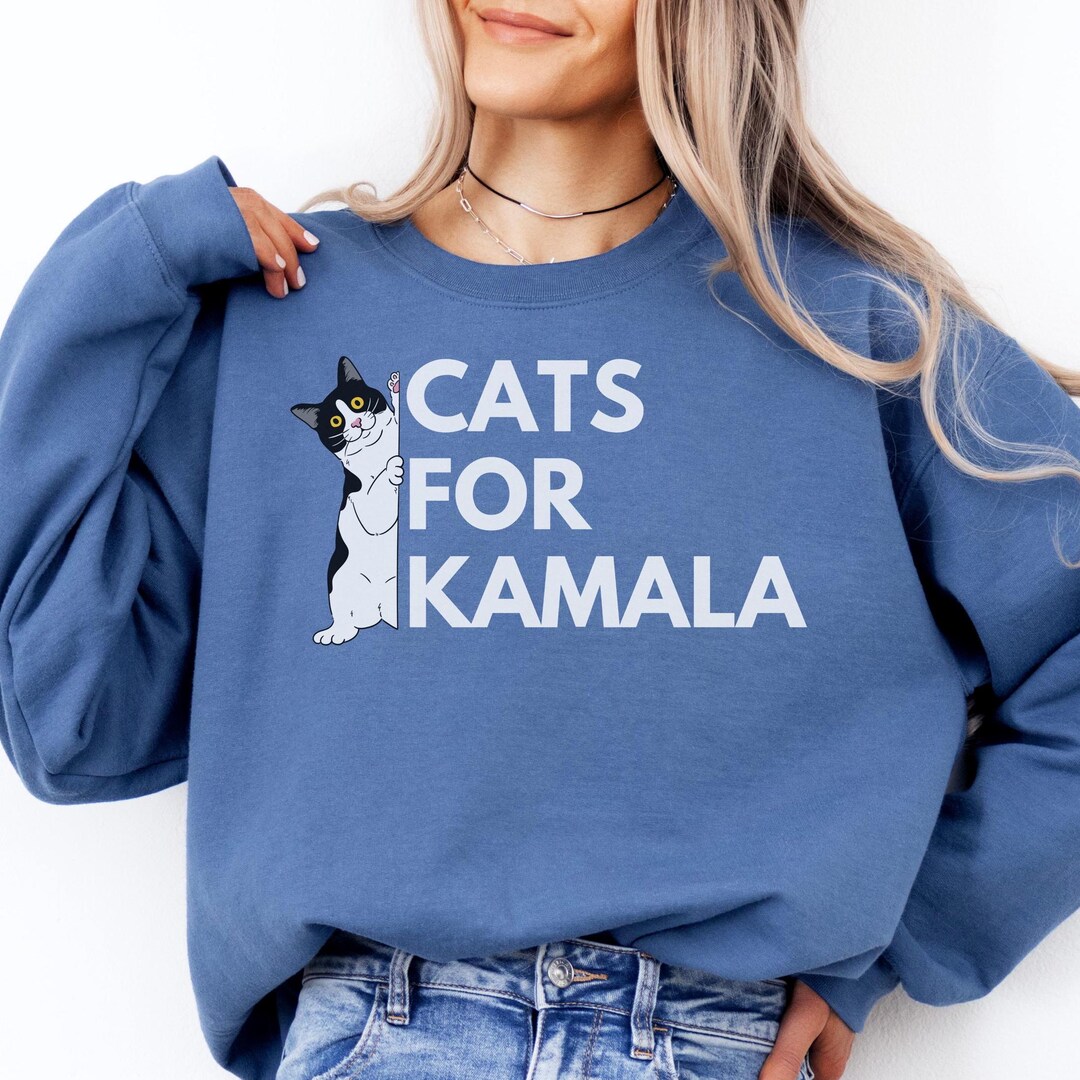 Cats for Kamala Progressive 2024 Election Shirt Pro Harris 2024 ...