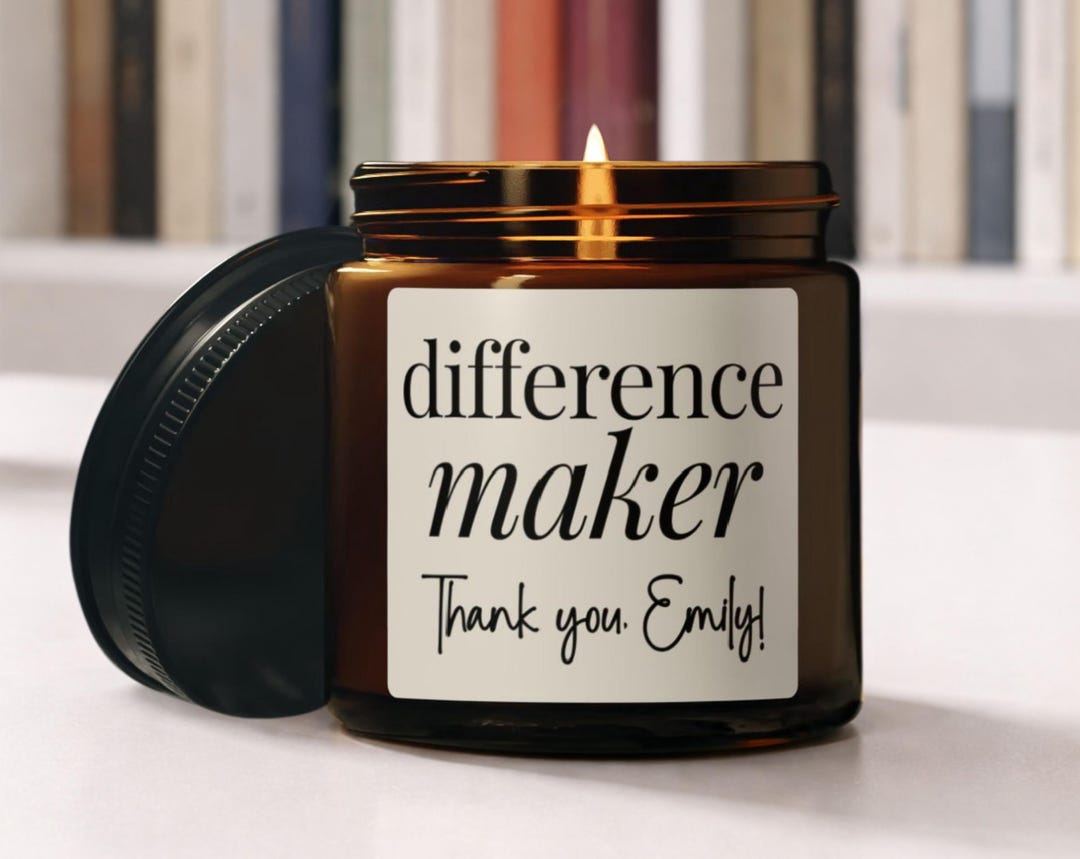Mini Volunteer Appreciation Candle – Personalized Thank You Gift, Bulk ...