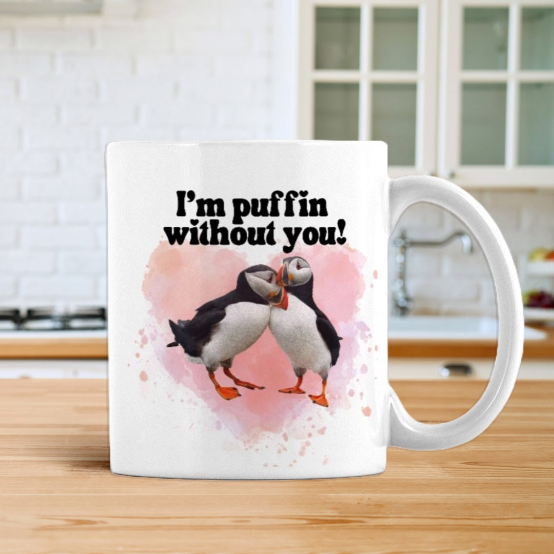 Puffin-themed Ceramic Mug is a Perfect Gift for Birdwatchers and Nature ...